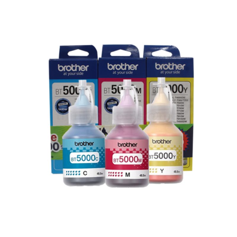 BROTHER BT-5000 CYAN+MAGENTA+YELLOW INK BOTTLE (PACK) – Solidmark